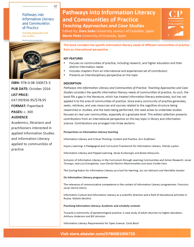 Announcement: Pathways into information literacy and communities of ...